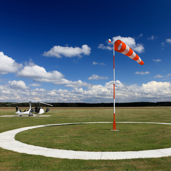 Orange and White Airport Windsocks | Heavy Duty | FAA Compliant ...
