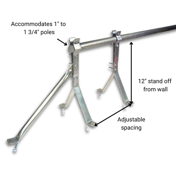 Vertical Wall Mount for Windsock Frames | Custom Windsock Co - The ...